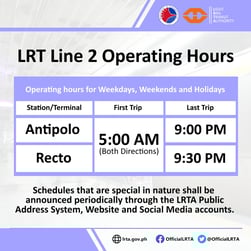 LRT-2 Stations List in Order