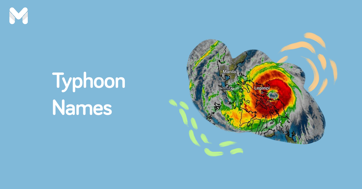 List of All Typhoon Names in the Philippines from A to Z